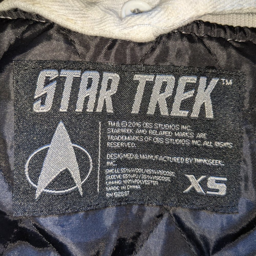 Star Trek Starfleet Academy Varsity Jacket With Hood - Gem